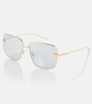 Versace Medusa Square Sunglasses - Gold