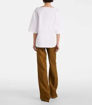 TOD'S Oversized Cotton Poplin Top
