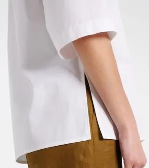 TOD'S Oversized Cotton Poplin Top
