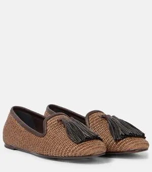 Brunello Cucinelli Woven Flats For Women