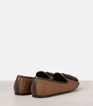 Brunello Cucinelli Monili Woven Loafers