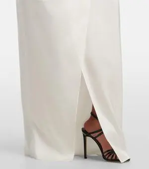 TOM FORD Silk Satin Wrap Skirt - White