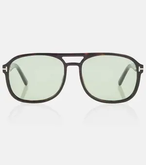 TOM FORD Rosco Aviator Sunglasses - Green