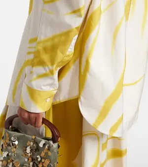 Dries Van Noten Printed Cotton Shirt - Yellow