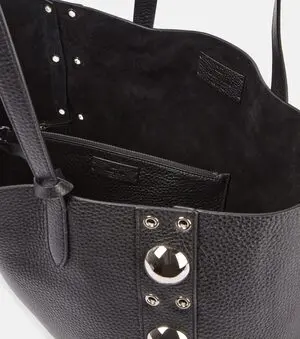 Valentino Garavani Nellcôte Medium Studded Leather Shopper - Black