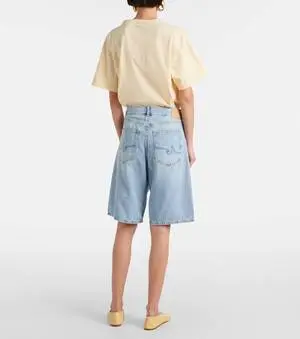 Ag Thalia Mid-rise Bermuda Denim Shorts
