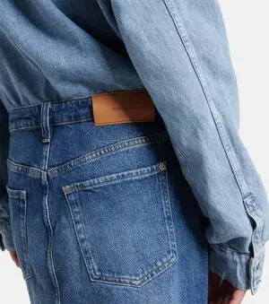 7 For All Mankind Denim Mini Shirt Dress
