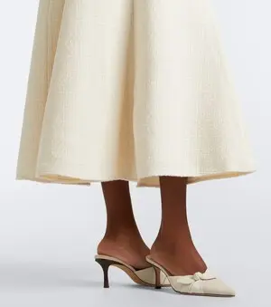 Roland Mouret Bouclé Midi Skirt - White