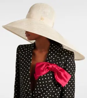 Valentino Garavani Vlogo Hemp Sun Hat