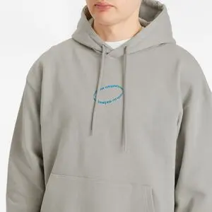 UNIFORM EXPERIMENT Loop Logo Hoodie - Light Gray