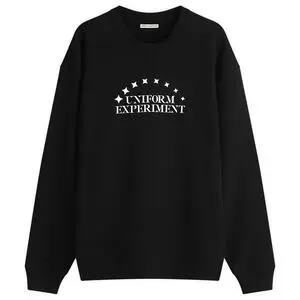 UNIFORM EXPERIMENT Stencil Logo Sweatshirt - Black