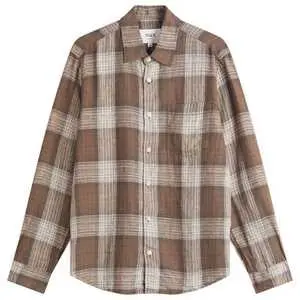 WAX LONDON Jaunt Linen Check Shirt