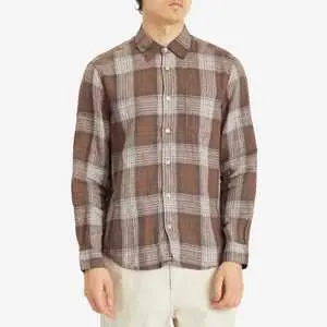 WAX LONDON Jaunt Linen Check Shirt