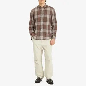 WAX LONDON Jaunt Linen Check Shirt