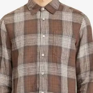 WAX LONDON Jaunt Linen Check Shirt
