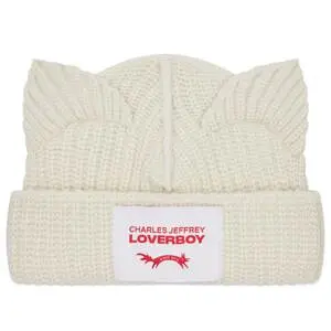 Charles Jeffrey Loverboy White Beanies