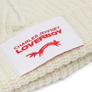 CHARLES JEFFREY Chunky Ears Beanie - Ecru