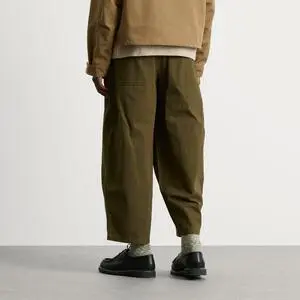 FRIZMWORKS Cotton Balloon Trousers - Olive