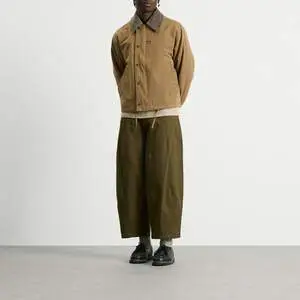 FRIZMWORKS Cotton Balloon Trousers - Olive