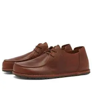 BIRKENSTOCK Utti Lace-up Shoes - Roast Grained Leather