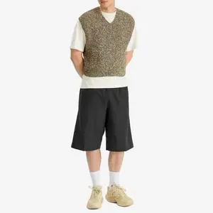 Auralee Cotton Cashmere Cord Knit Vest