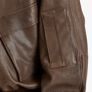 Auralee Lamb Leather Flight Blouson In Brown - 35% Off | Editorialist