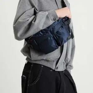 PORTER-YOSHIDA & CO Tanker Waist Bag Small - Navy