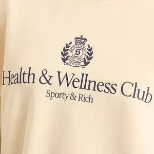 SPORTY & RICH H&w Crest Crew Sweatshirt