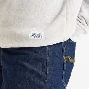 SPORTY & RICH Sr Runner Soft Crew Sweatshirt