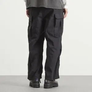 BEAMS Big 6 Pocket Cargo Pants - Black
