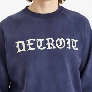BEAMS Faded Print Raglan Sweat