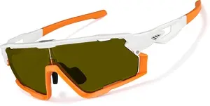 Zenni Wrap-Around Full Rim Frame Orange