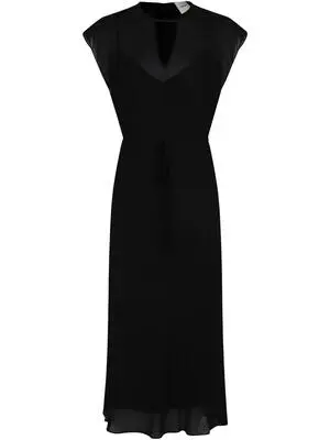 Calvin Klein Semi-sheer Midi Dress