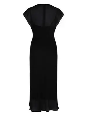 Calvin Klein Semi-sheer Midi Dress