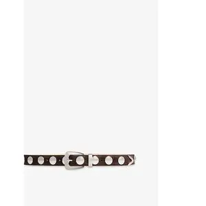 White Bronze Concho Belts