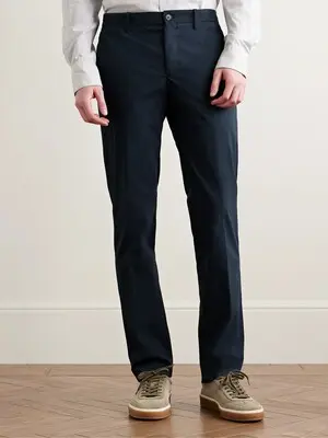 SLOWEAR Teknosartorial Slim-fit Cotton-blend Poplin Trousers