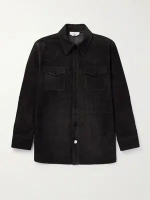 Gabriela Hearst Lucas Suede Overshirt
