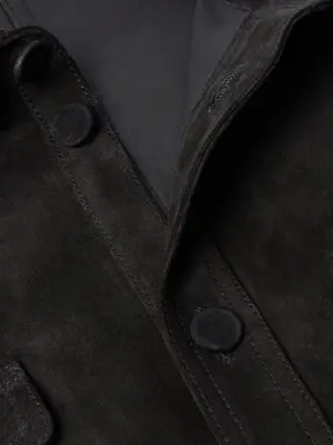 Gabriela Hearst Lucas Suede Overshirt