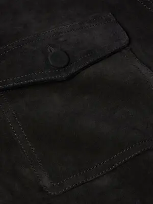 Gabriela Hearst Lucas Suede Overshirt