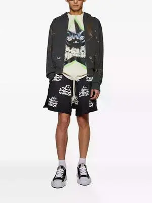 HELLSTAR Skull-print Shorts