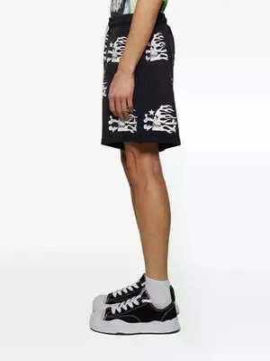 HELLSTAR Skull-print Shorts
