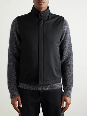 Zegna Slim-fit Shell Gilet - Black