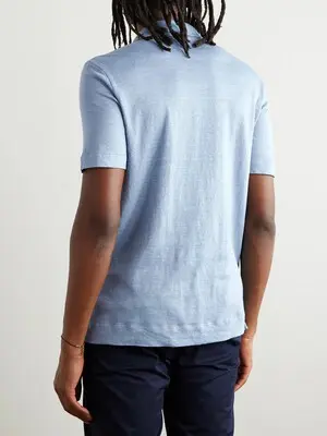 Massimo Alba Linen And Cotton-blend Polo Shirt