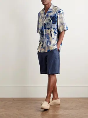 Paul Smith Straight-leg Linen Shorts