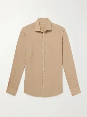 Massimo Alba Linen Shirt - Neutrals