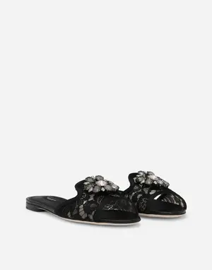 Dolce & Gabbana Ciabatta Flat - Black