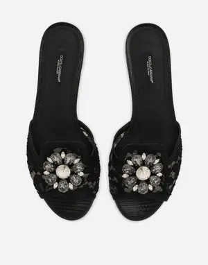 Dolce & Gabbana Ciabatta Flat - Black