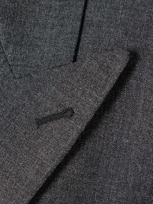 Saint Laurent Double-breasted Wool Blazer - Gray
