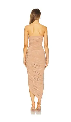 Norma Kamali Diana Strapless Gown - Nude