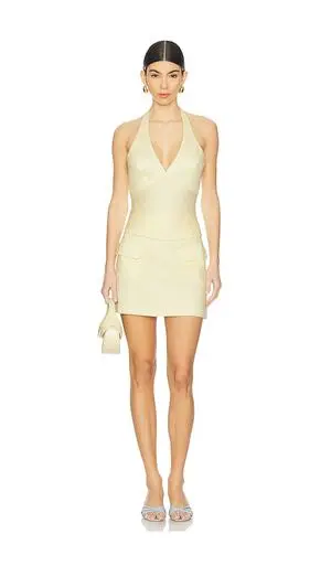 Bardot Paola Halter Linen Top